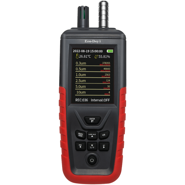 Best Portable Air Dust Particle Counter 6-channel 0.3um/ 0.5μm/ 1.0μm ...